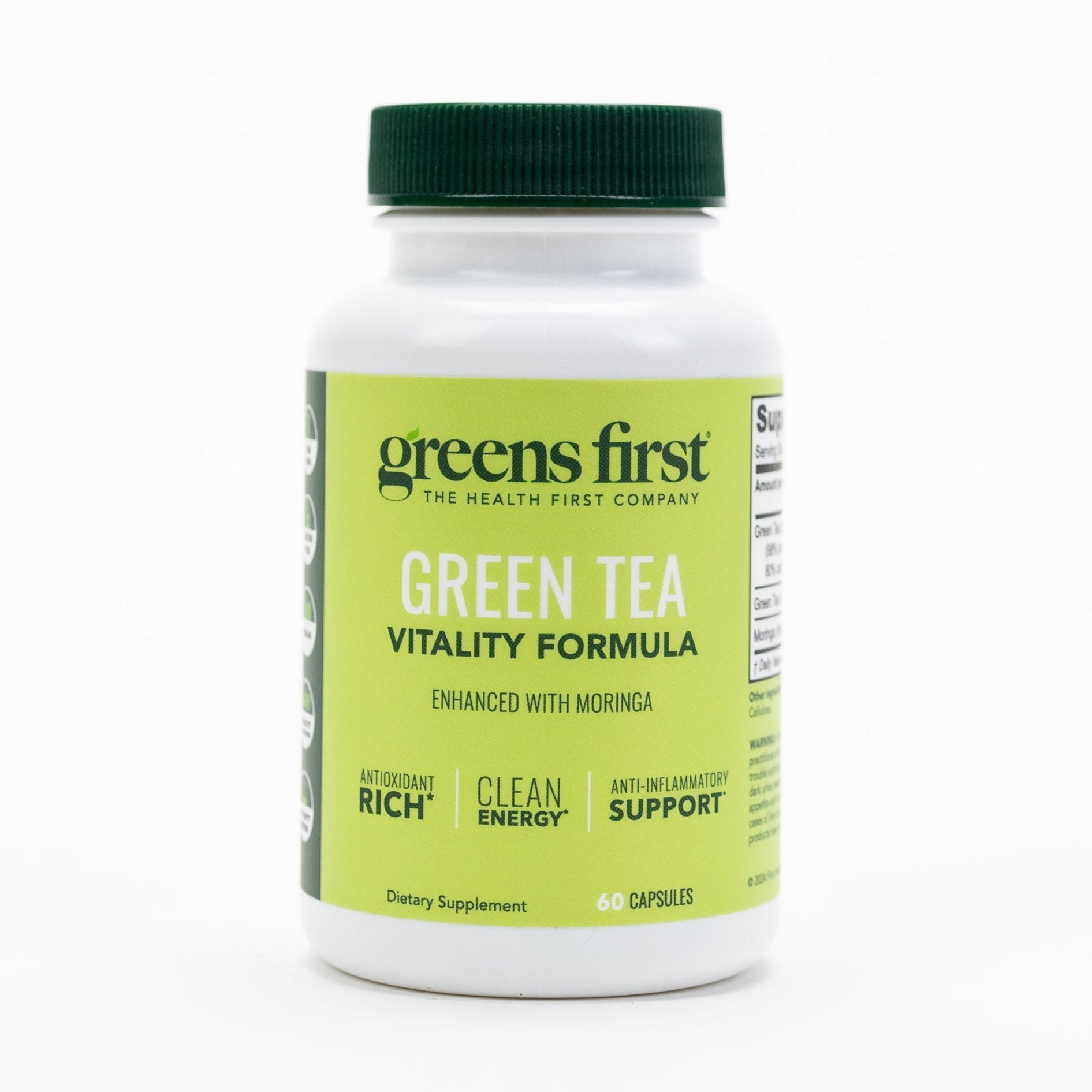 Greens First PRO Green Tea Vitality Formula, Enhanced with Moringa